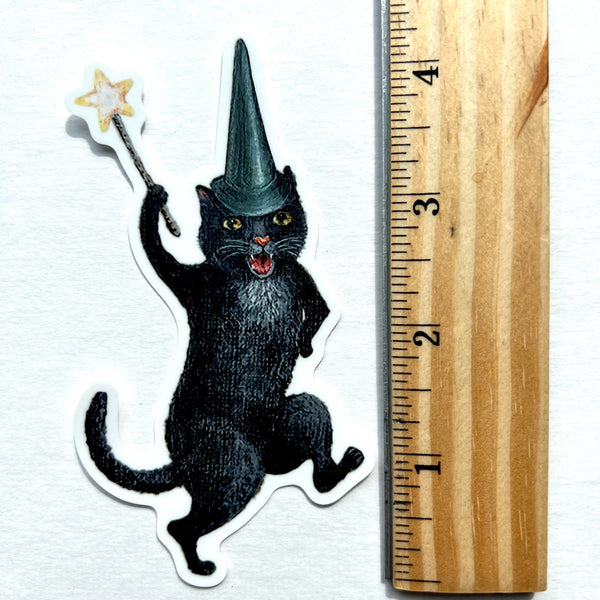Sticker / Spooky Cat / Die Cut Vinyl Sticker – Jahna-Vashti.com
